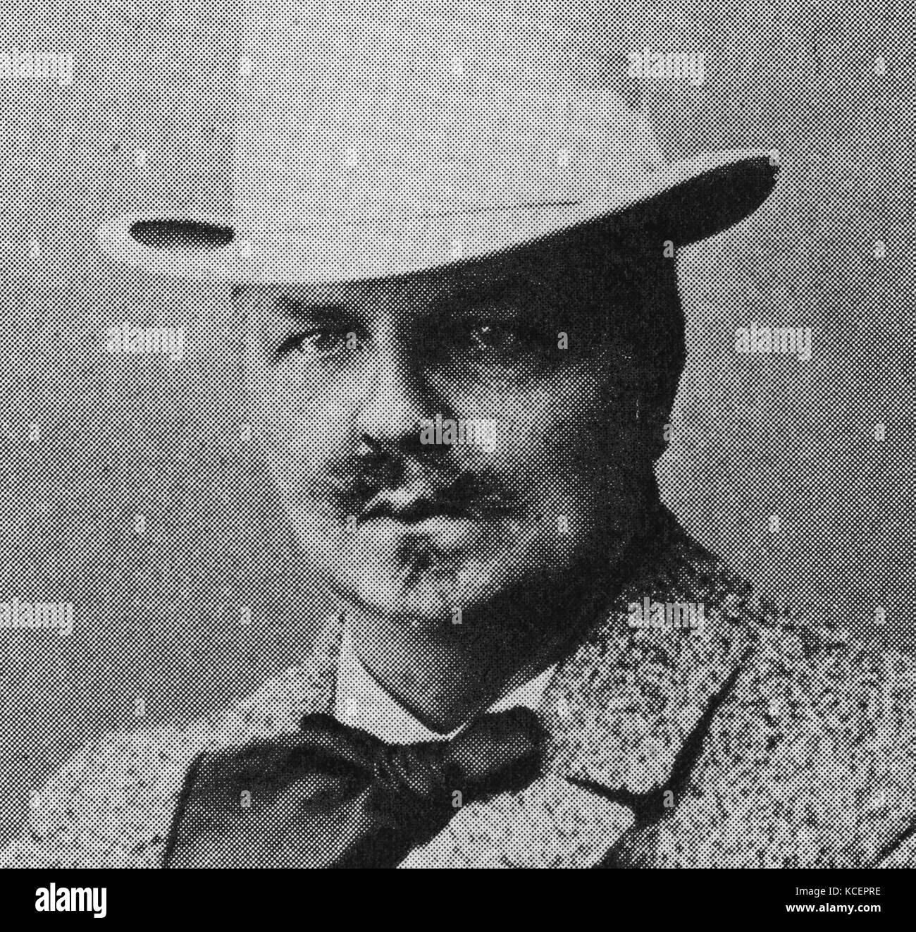 Photograph of August Strindberg (1849-1912) a Swedish playwright ...