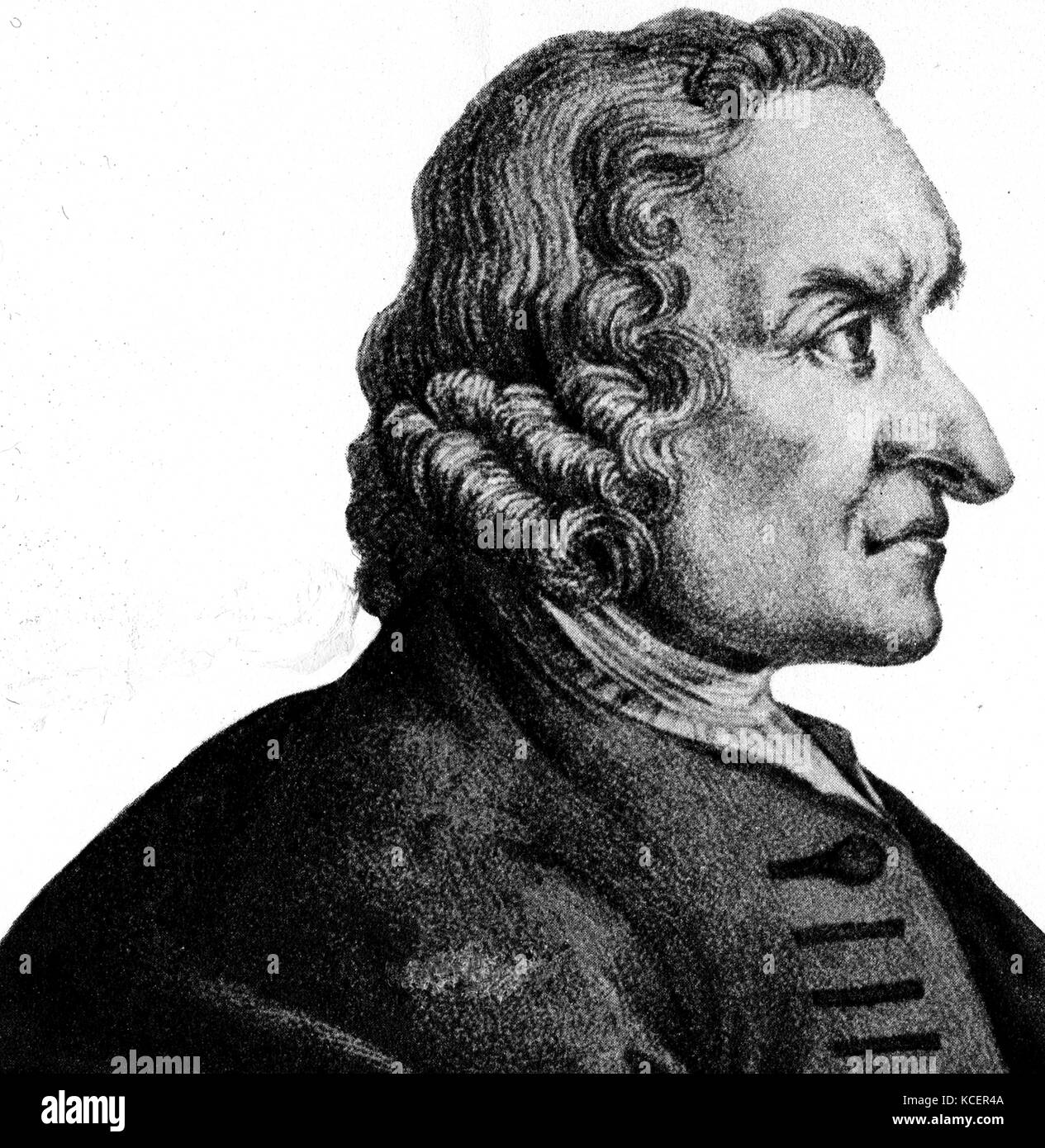 Portrait of Giuseppe Tartini (1692-1770) a Venetian Baroque composer ...