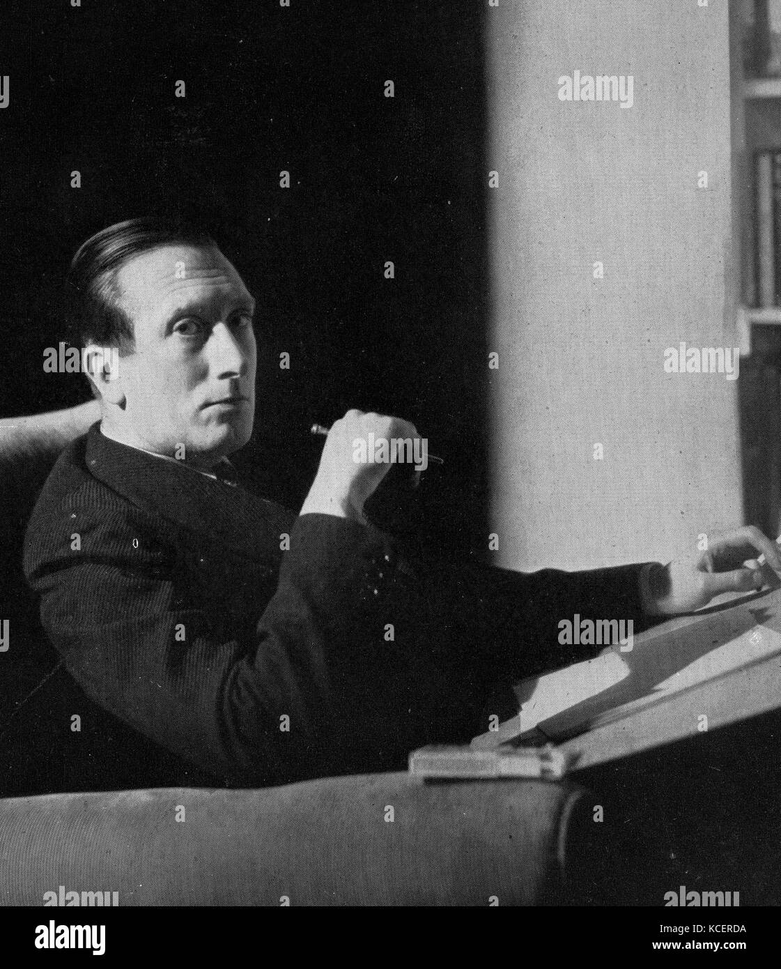 Sir william walton, composer Black and White Stock Photos & Images - Alamy