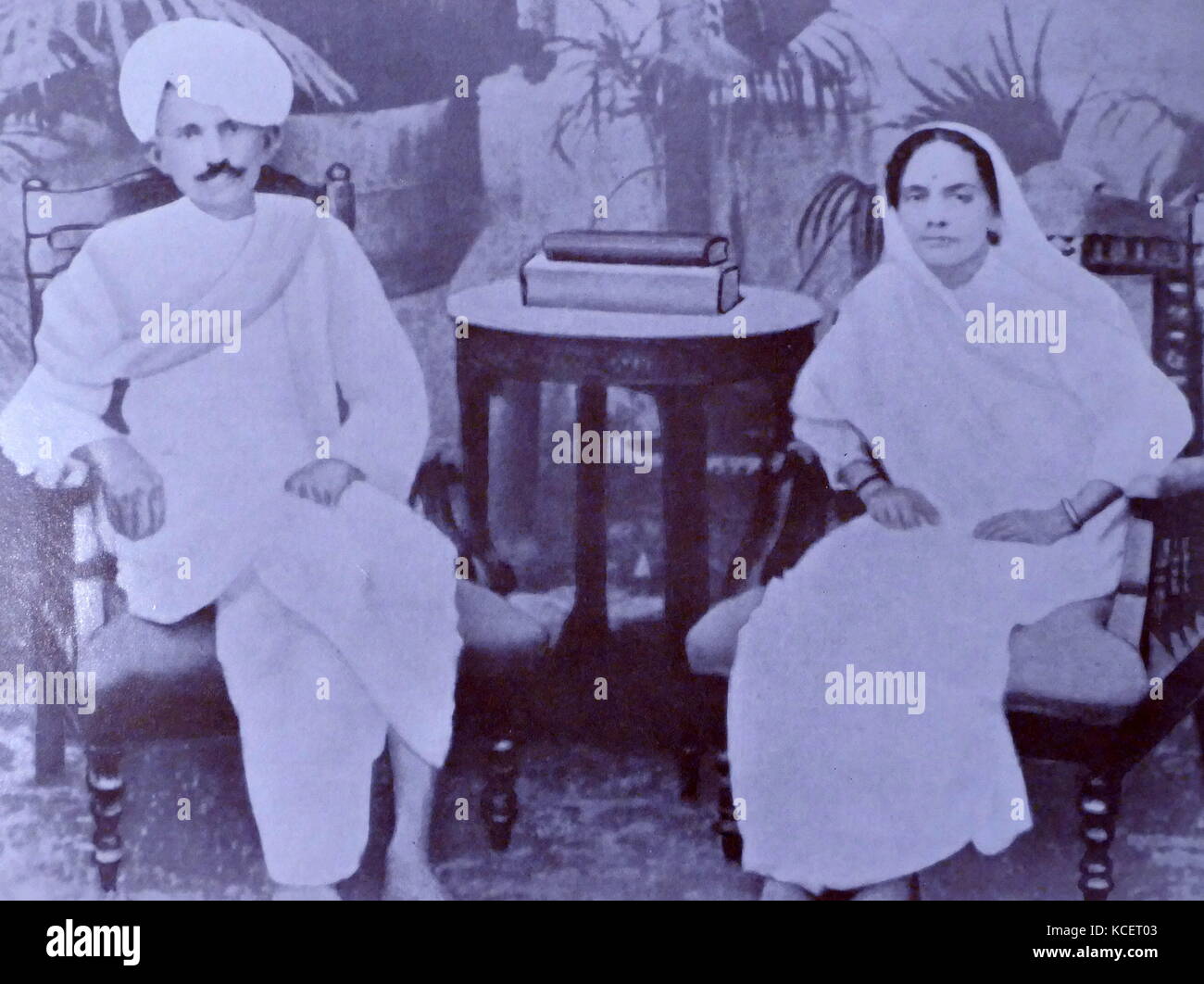 Mohandas Karamchand Gandhi and Kasturba, 1917. Gandhi (2 October 1869 ...