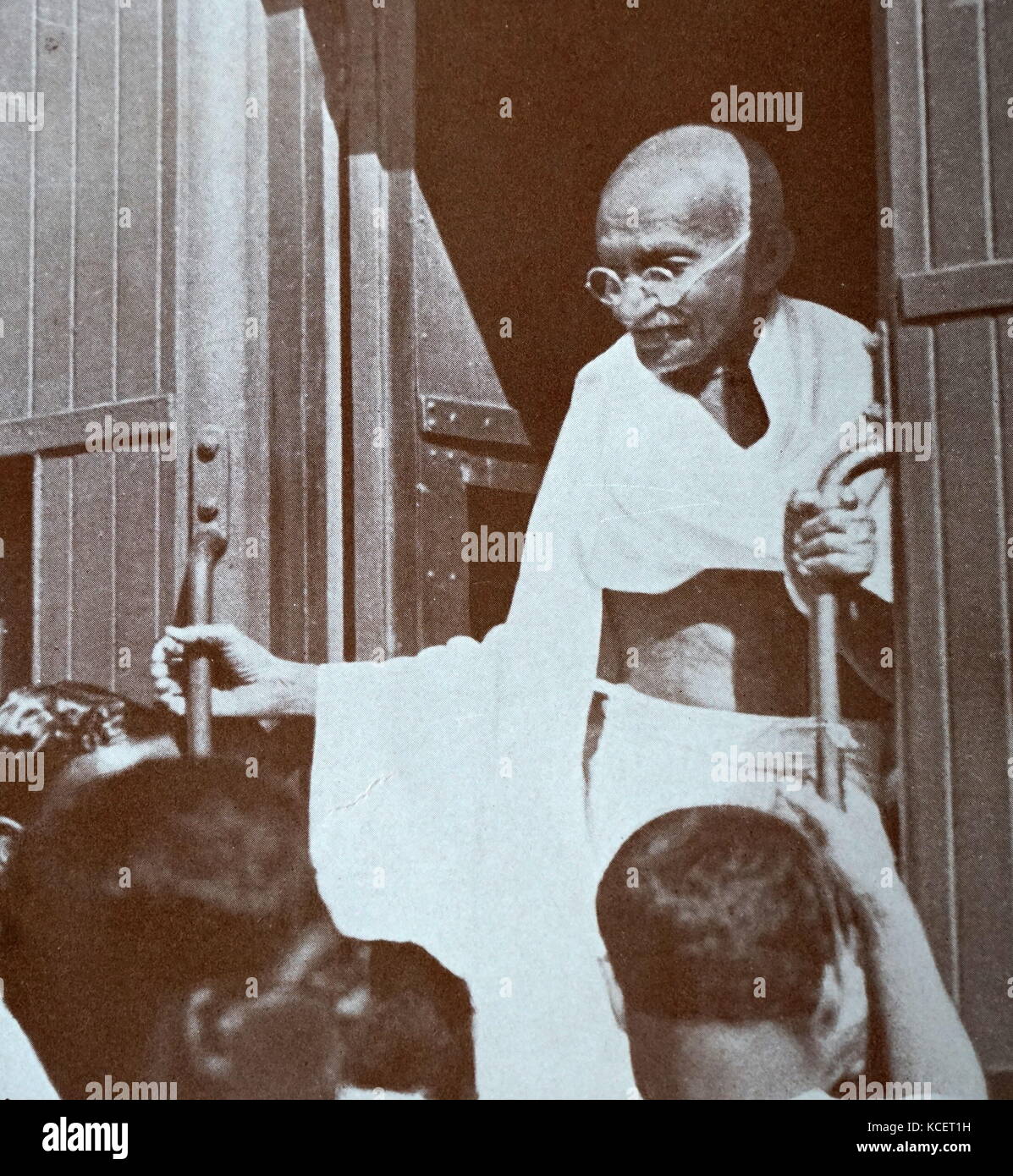 Mohandas Karamchand Gandhi, touring India during the partition riots ...