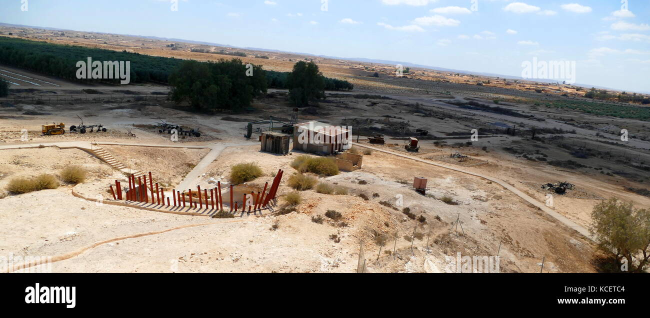 Mizpe Revivim Fortress, in kibbutz Revivim in the Negev desert, in ...