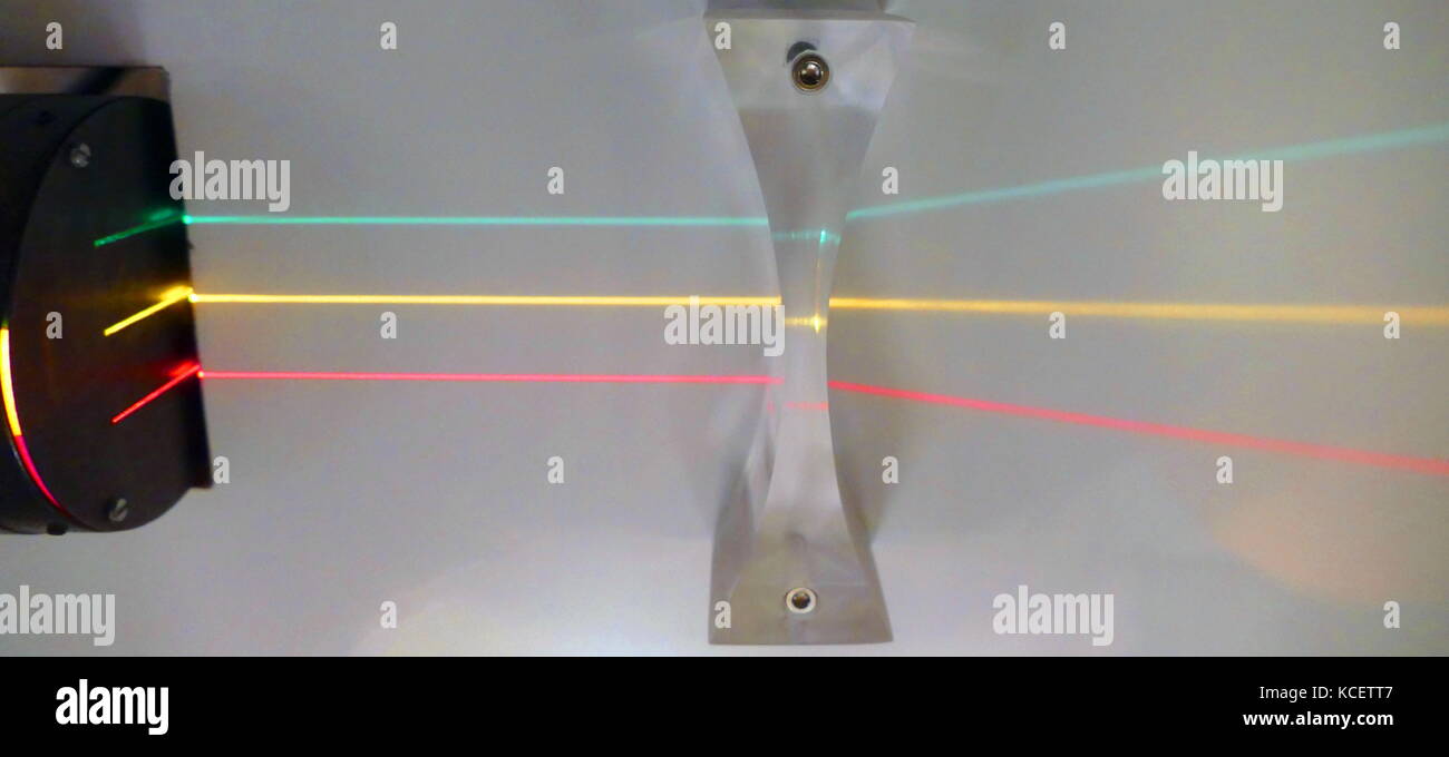 Three Parallel Beams Of Light Are Refracted Through A Concave Lens A