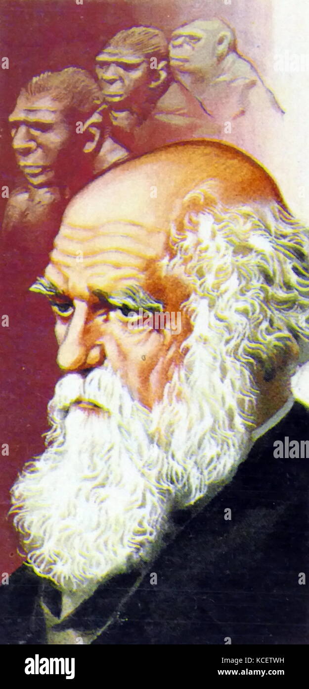 1969 Brooke Bond collectors tea card, depicting: Charles Darwin, (1809 ...