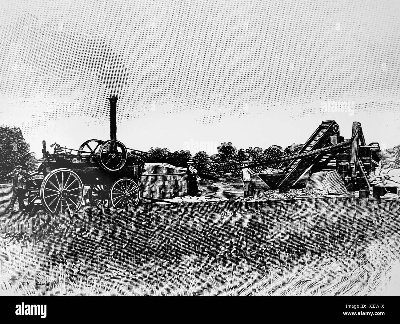 Threshing machine historical hi-res stock photography and images - Alamy