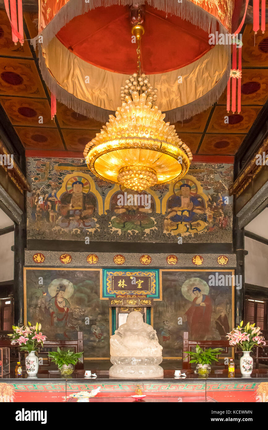 Jade Buddha at Wenshu Monastery, Chengdu, Sichuan, China Stock Photo ...