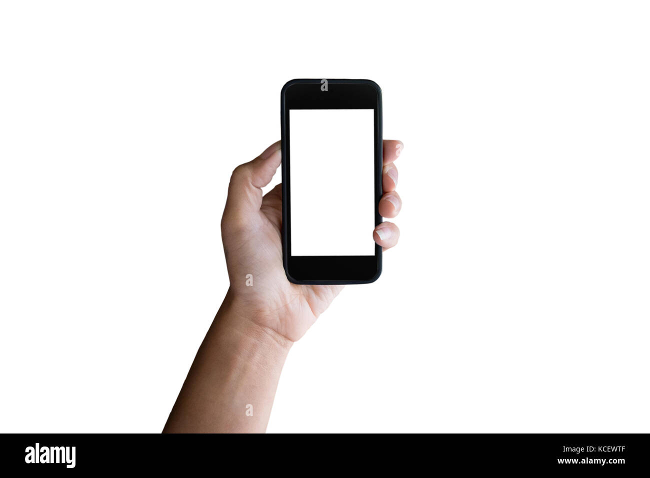 Banner background hand holding Cut Out Stock Images & Pictures - Alamy