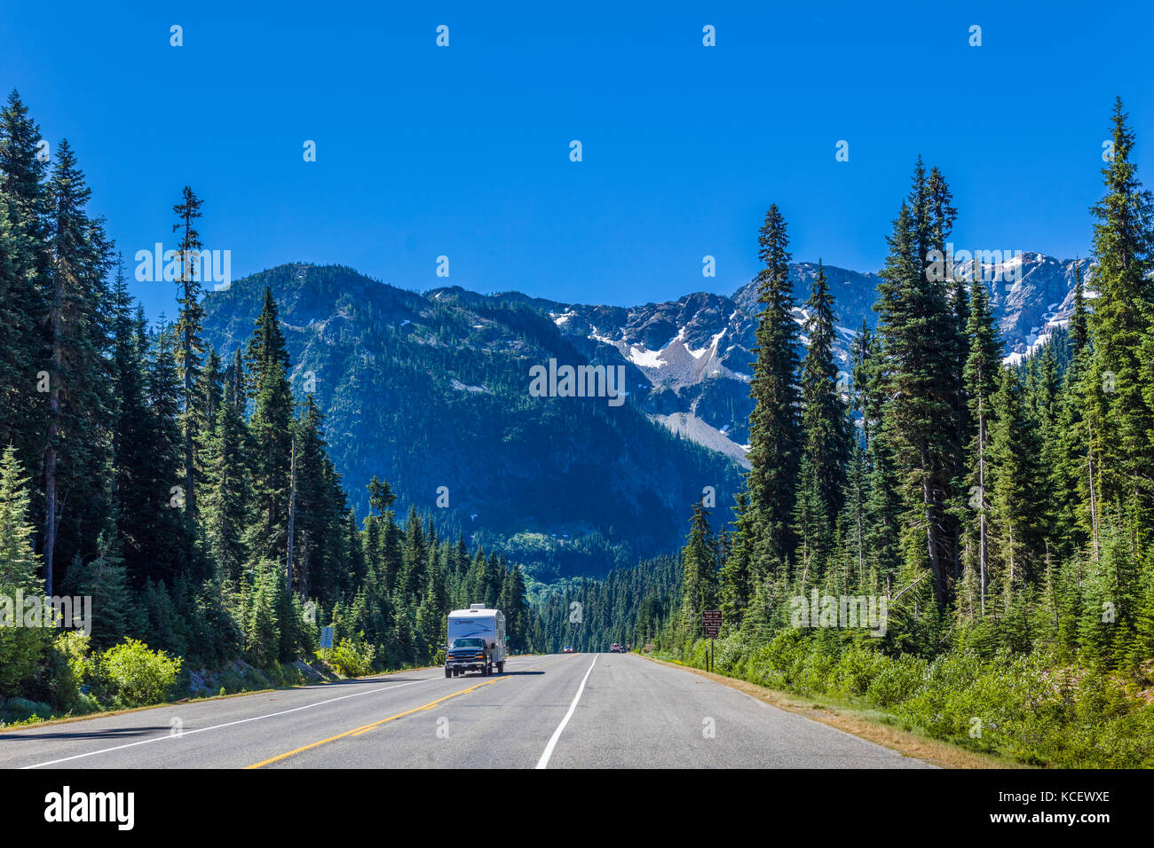 North Cascades Highway 20 in North Cascases National Park in Northern ...