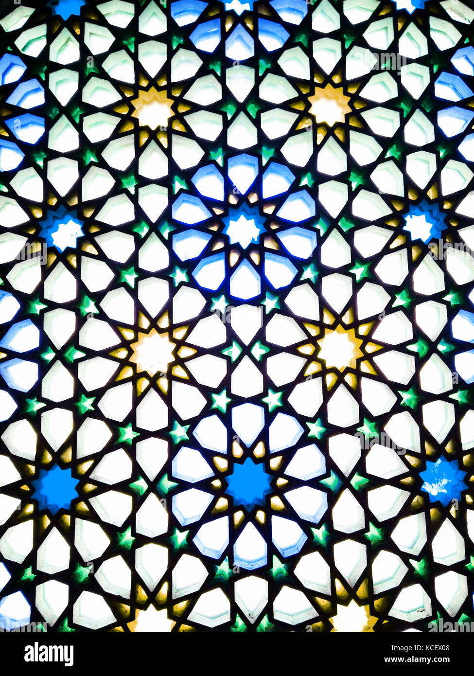 Oriental stained glass window in Medina, Saudi Arabia Stock Photo - Alamy