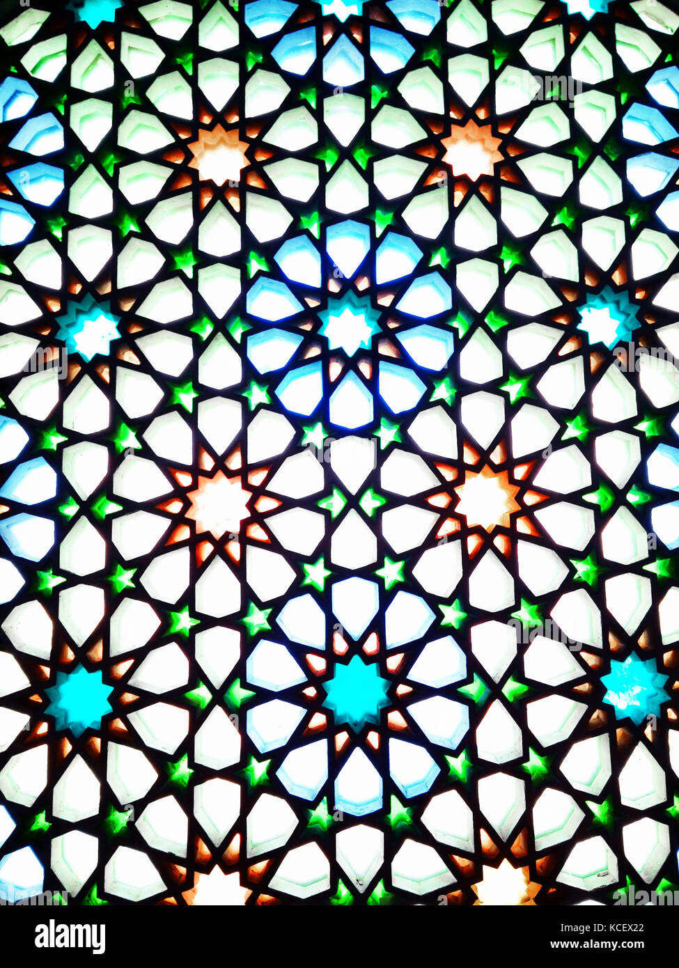 Oriental stained glass window in Medina, Saudi Arabia Stock Photo - Alamy
