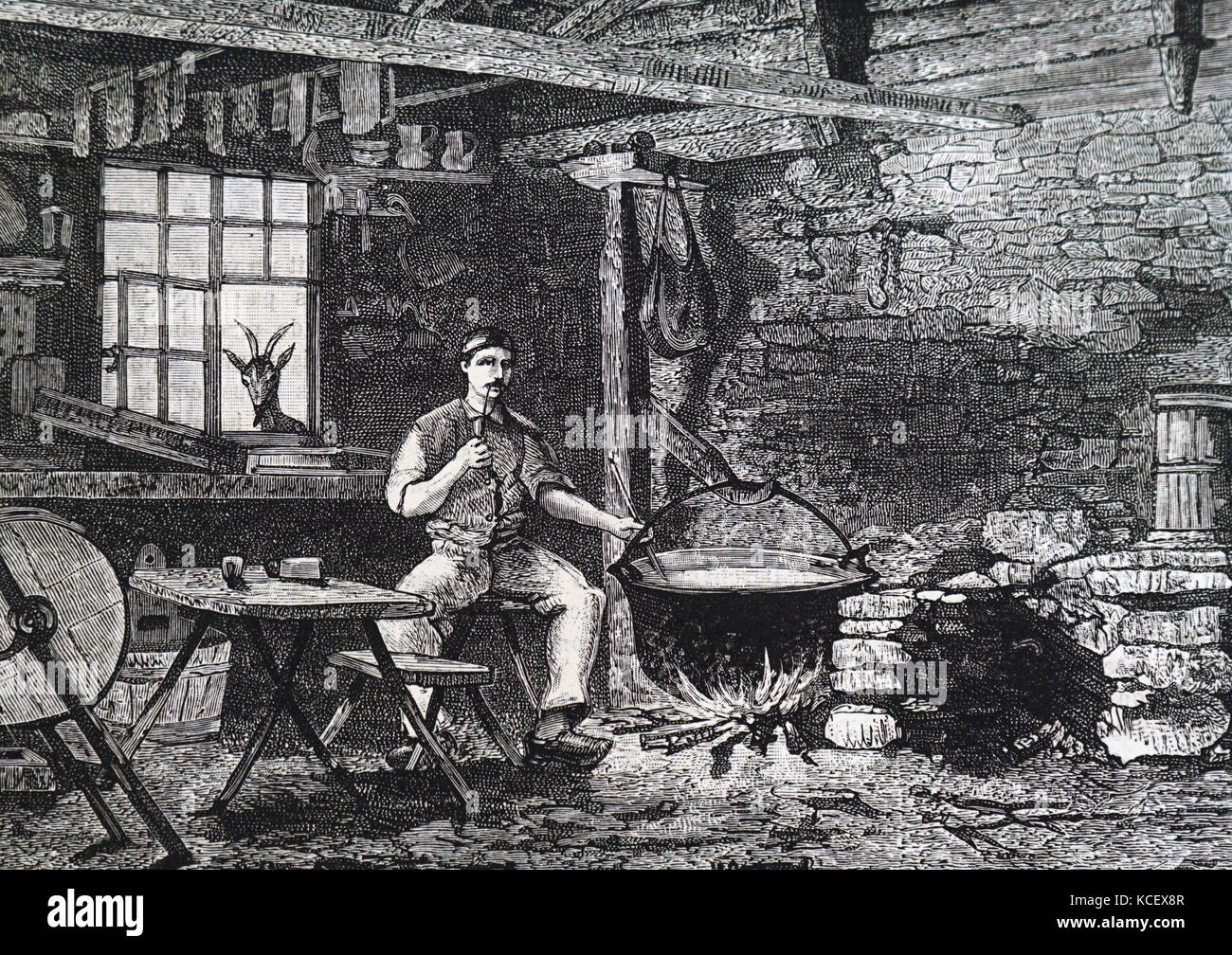 Factory interior 19th century hi-res stock photography and images - Alamy