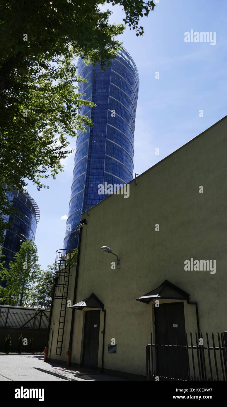 Photograph of the Warsaw Spire is a complex of Neomodern office ...