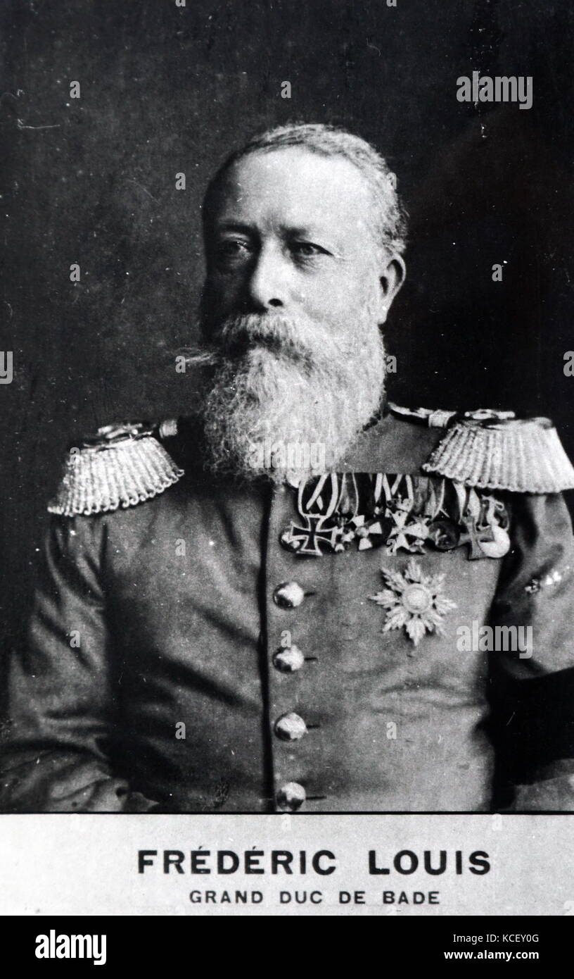 Photograph of Frederick 1st Grand Duke of Baden (1826-1907) a German ...