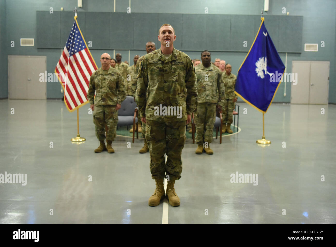Soldiers attending the Basic Leaders Course class number 007-17 through ...