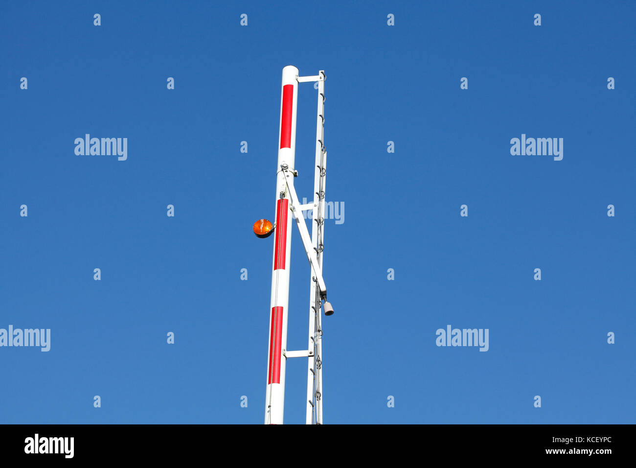 Open level crossing gate hi-res stock photography and images - Alamy