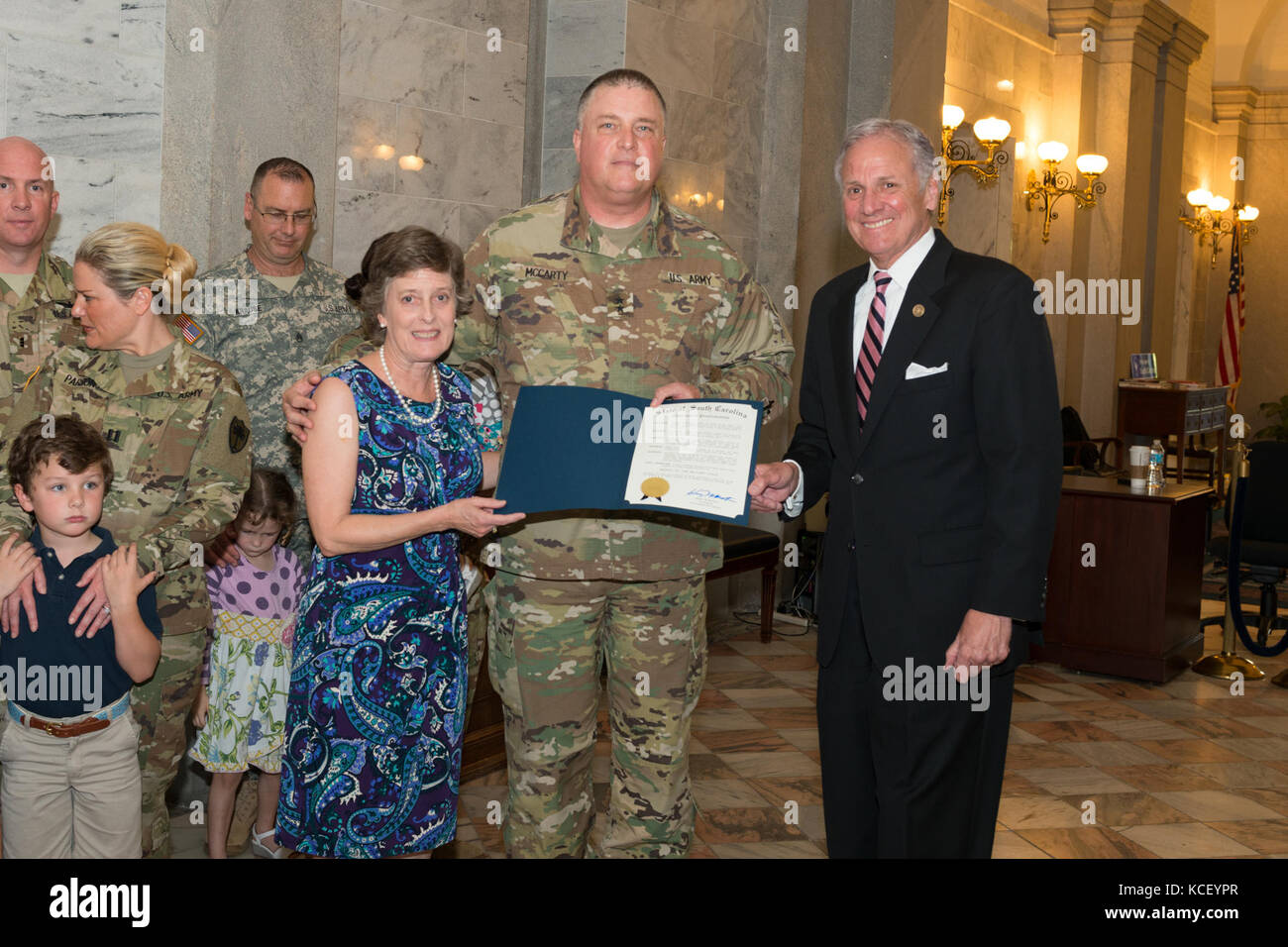 Mrs. Barbara Livingston, U.S. Army Maj. Gen. Van McCarty, Deputy ...