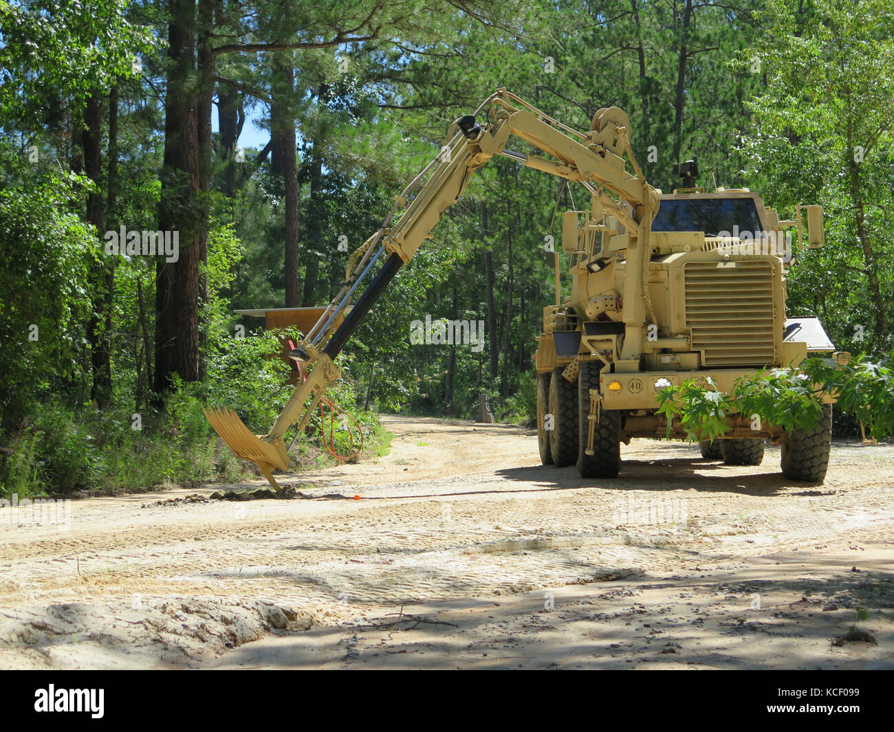 Soldiers with the 1221st Engineering Clearance Company conducted route ...