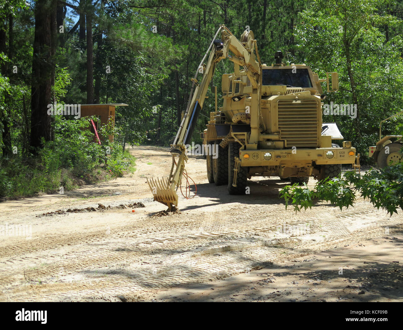 Soldiers with the 1221st Engineering Clearance Company conducted route ...