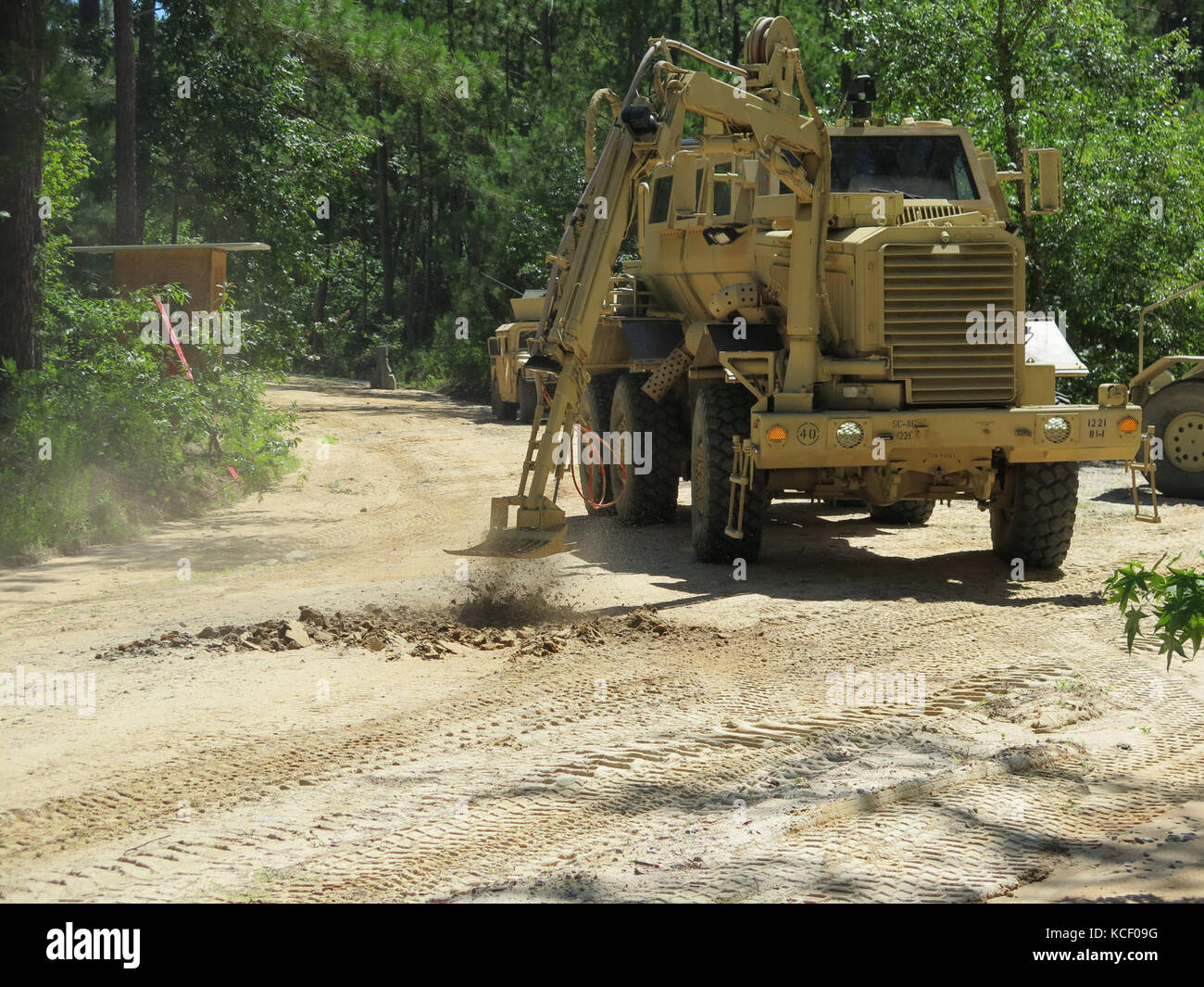 Soldiers with the 1221st Engineering Clearance Company conducted route ...