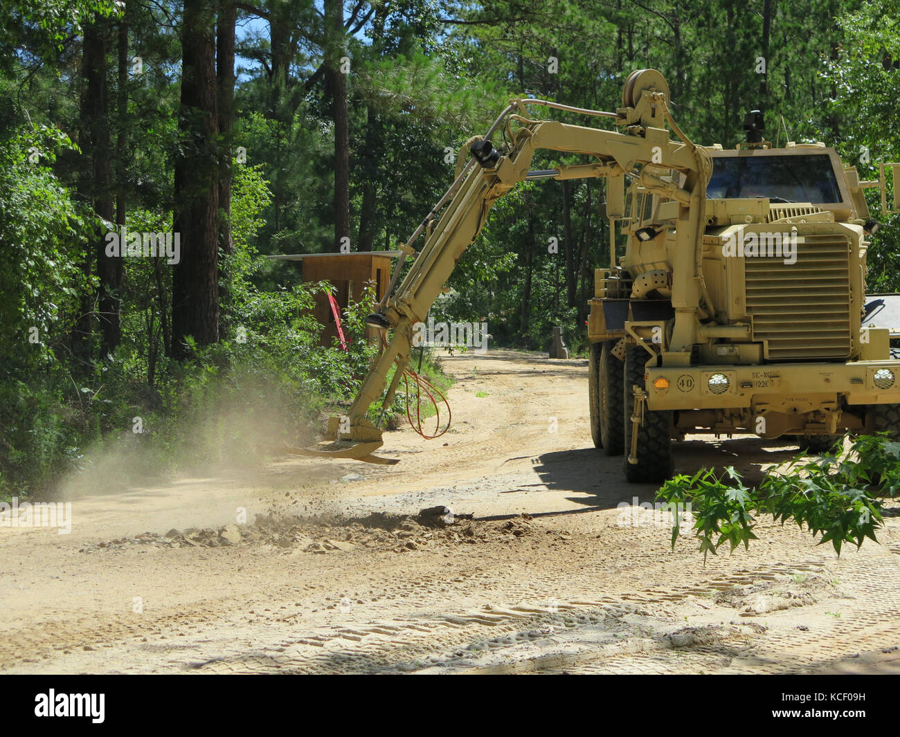 Soldiers with the 1221st Engineering Clearance Company conducted route ...