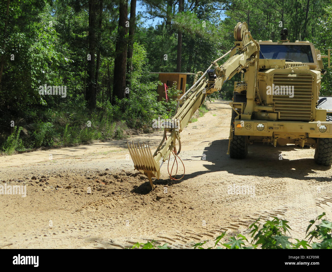 Soldiers with the 1221st Engineering Clearance Company conducted route ...