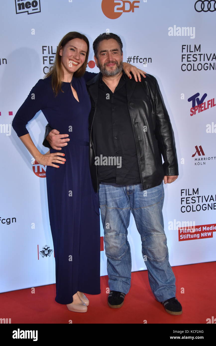 Cologne, Germany. 3rd Oct, 2017. Bettina Lamprecht and Alexander Hoerbe ...