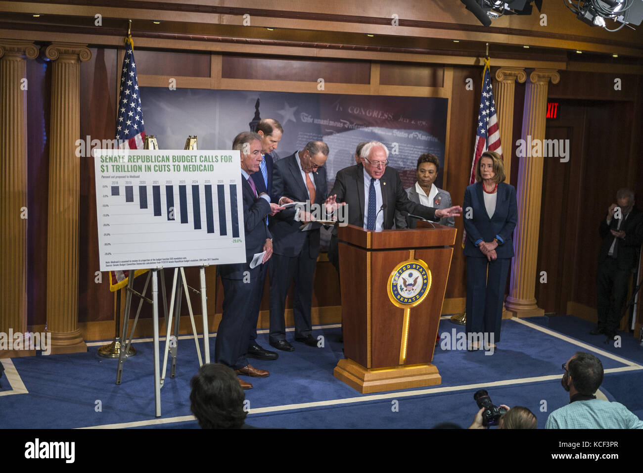 Washington, District Of Columbia, USA. 4th Oct, 2017. Senator BERNIE ...