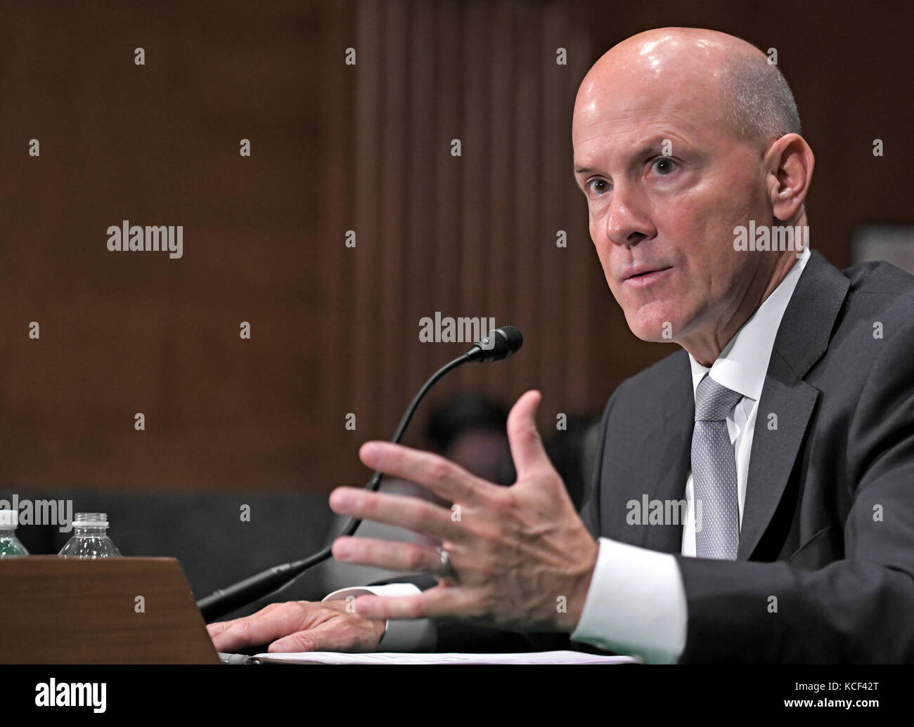 Washington, USA. 04th Oct, 2017. Richard F. Smith, former Chairman and ...