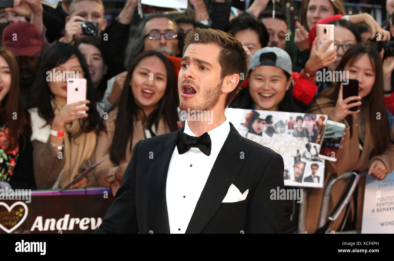 London, UK. 4th Oct, 2017. Andrew Garfield, Breathe - BFI LFF Opening ...