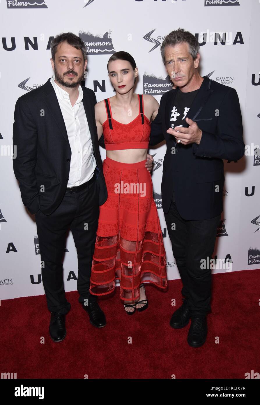 New York, NY, USA. 4th Oct, 2017. Benedict Andrews, Rooney Mara, Ben ...