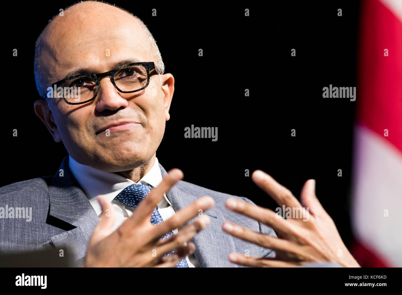 Washington DC, USA. 04th Oct, 2017. Satya Nadella, Chief Executive ...