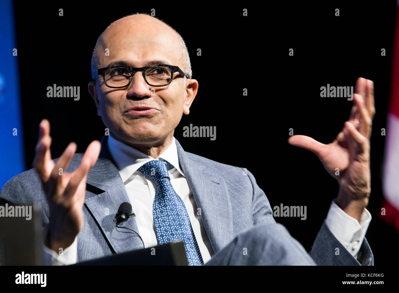 Washington DC, USA. 04th Oct, 2017. Satya Nadella, Chief Executive ...