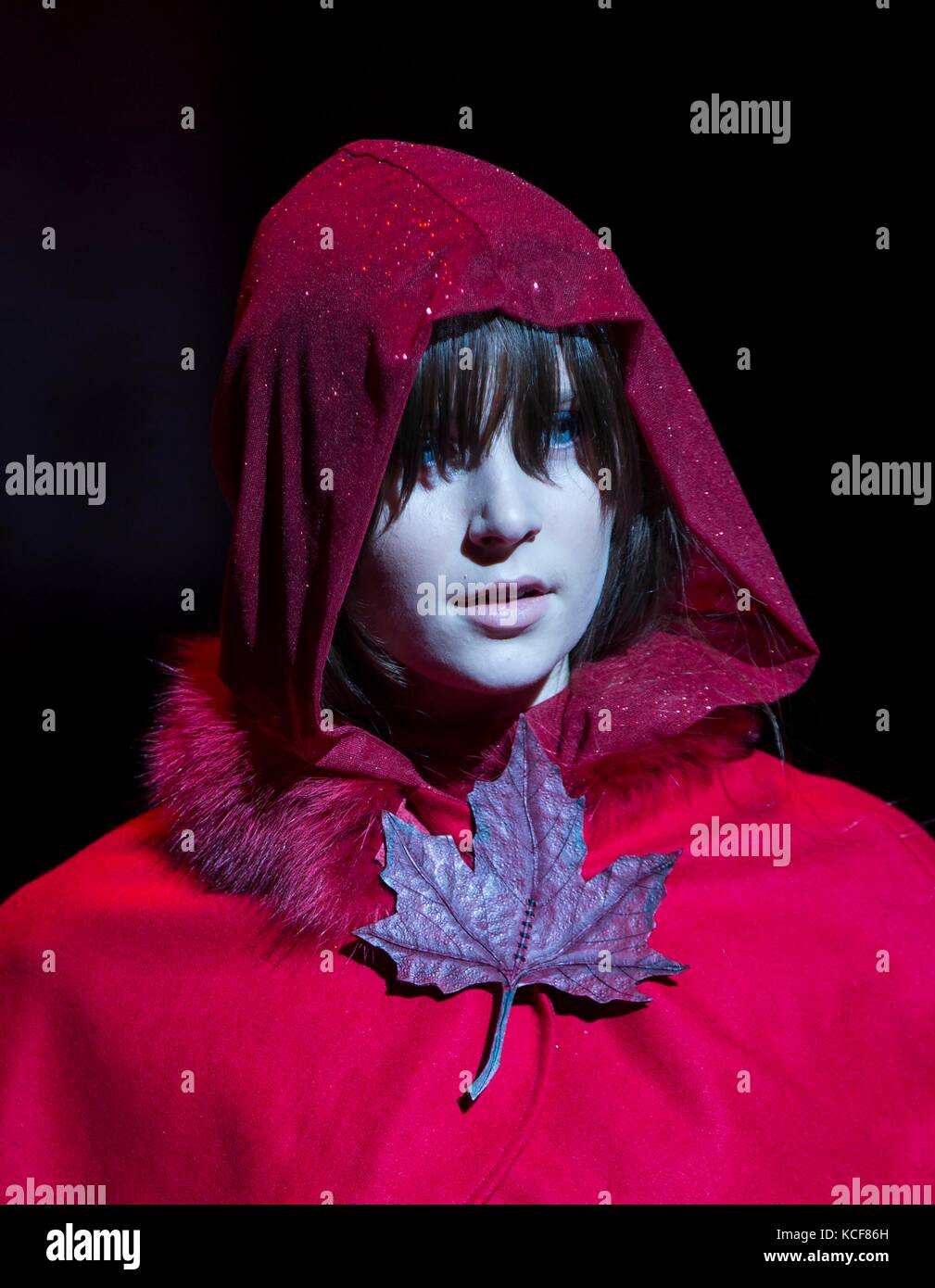 Toronto, Canada. 4th Oct, 2017. A model presents a creation of Joseph ...