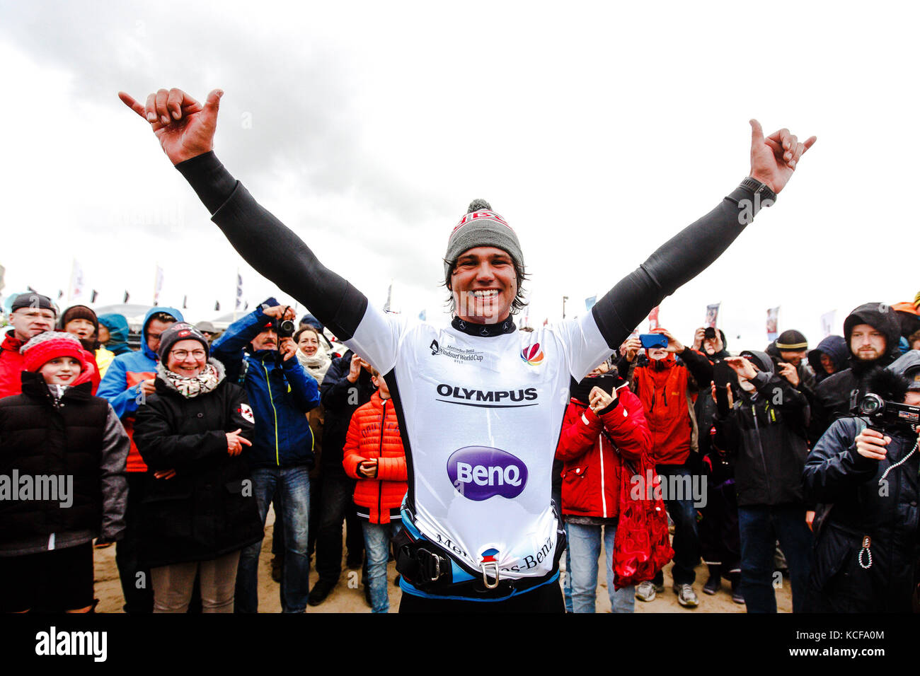 Westerland, GER, 4th October 2017: German windsurfer Philip Koester ...