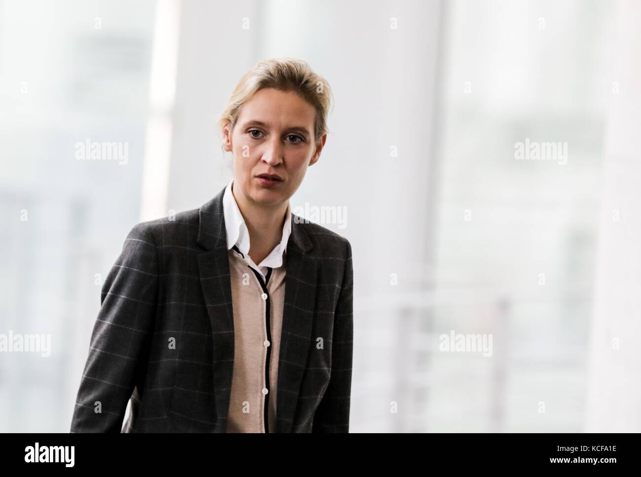 Chairwoman of the Alternative for Germany (AfD) Alice Weidel arriving ...