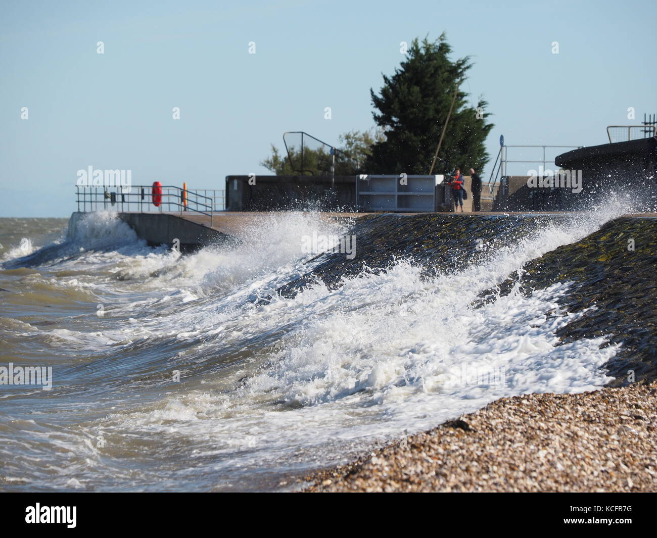 Sheerness, Kent, UK. 5th Oct, 2017. UK Weather: a windy day in ...