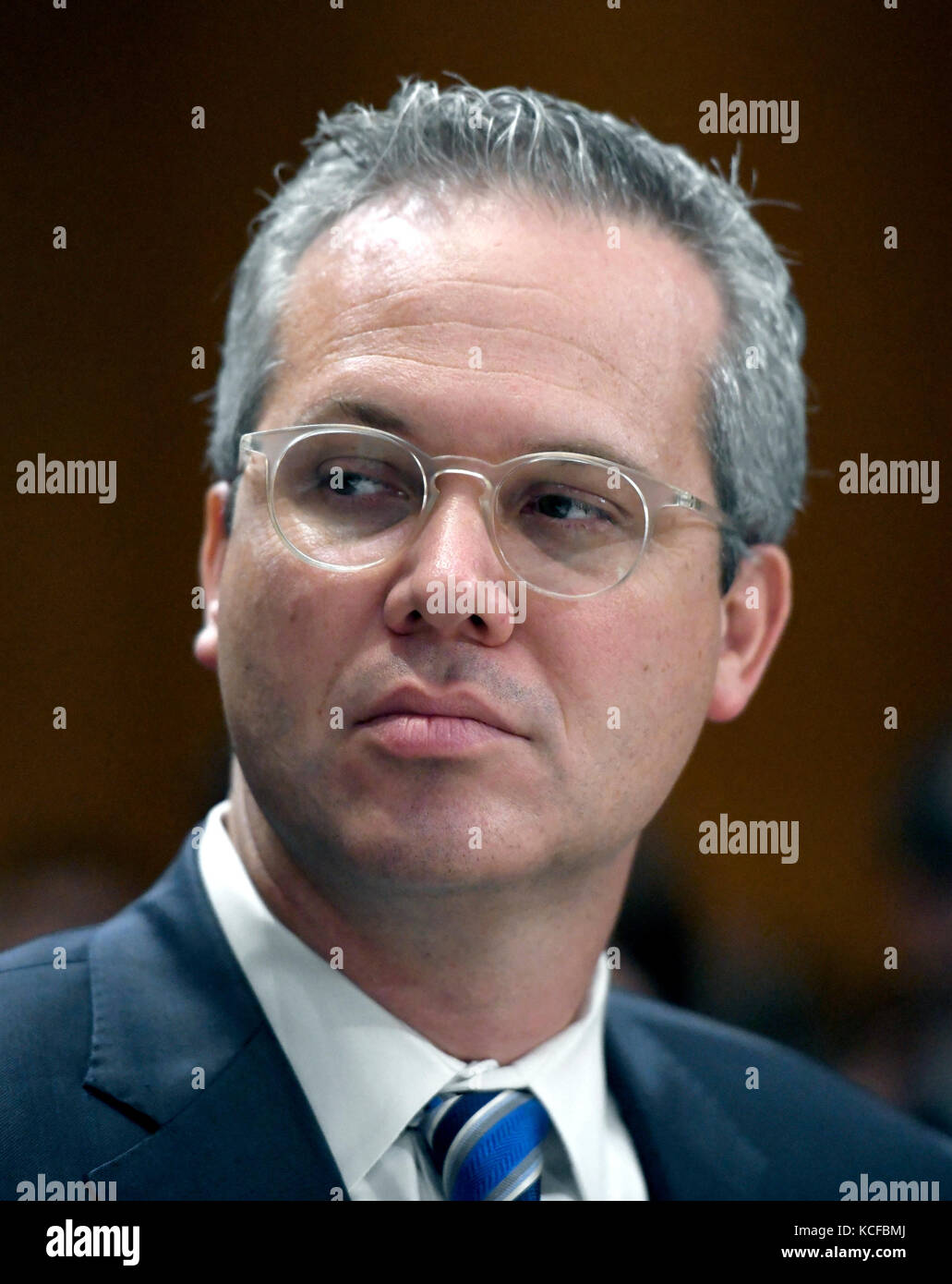 Washington, USA. 04th Oct, 2017. Matthew Leopold appears before the ...