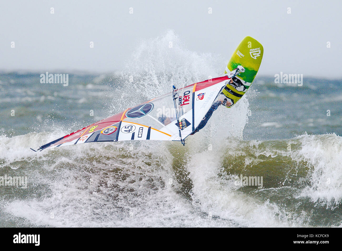 Westerland, Germany, 5th October 2017: Spanish windsurfer Victor ...