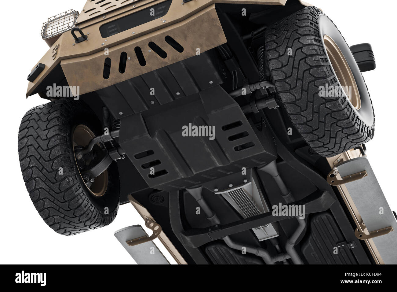 Suv auto bottom suspension, close view Stock Photo - Alamy