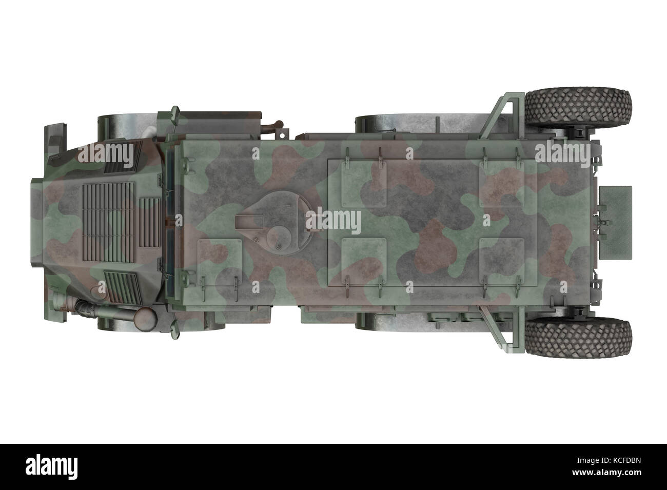 Truck military transportation, top view Stock Photo - Alamy
