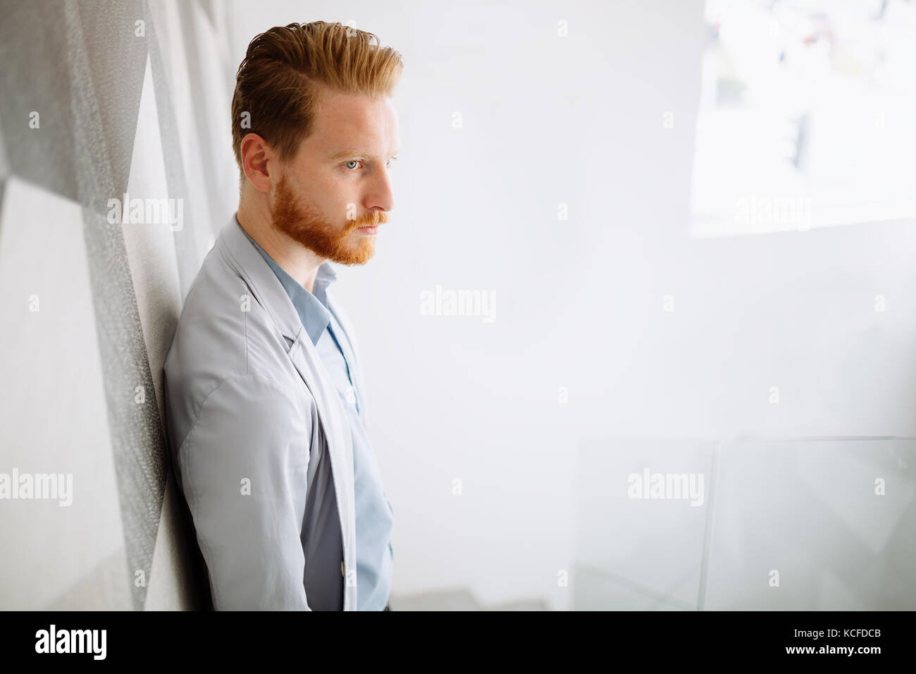 Ginger handsome businessman Stock Photo - Alamy