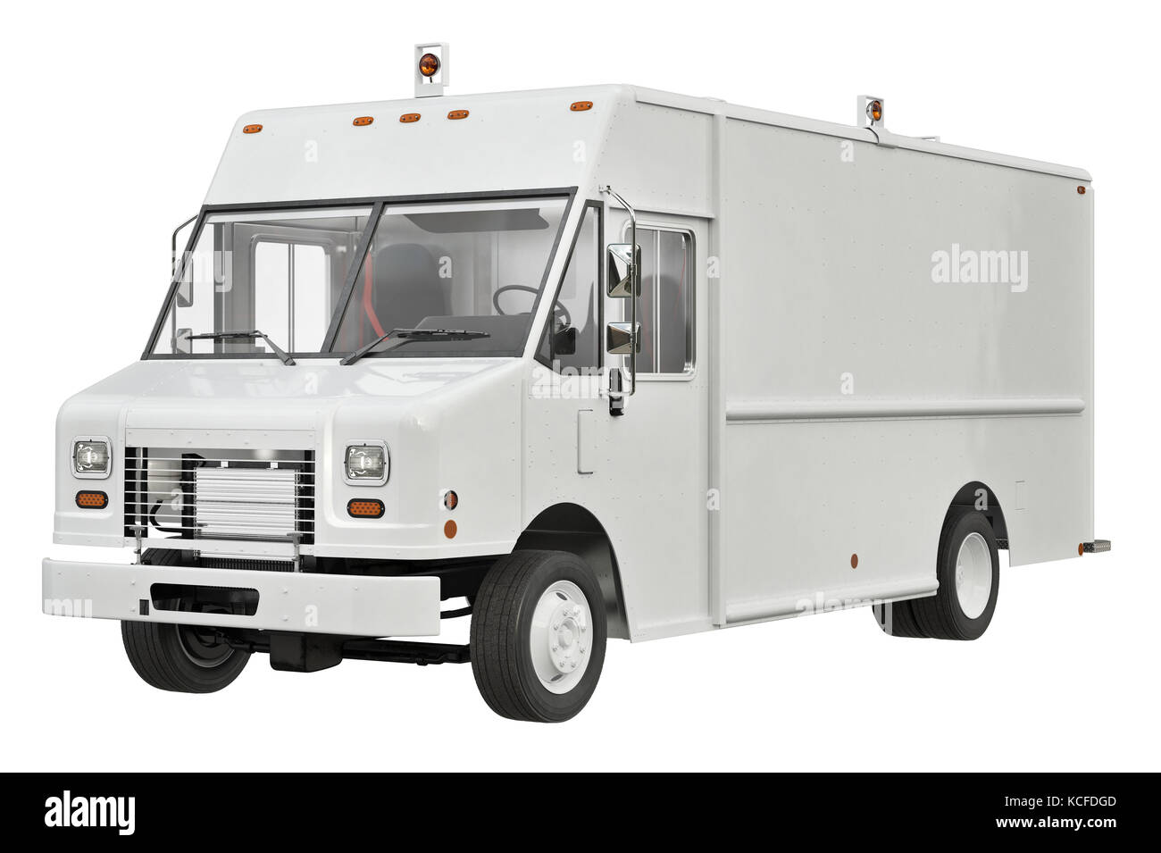 Van car white Stock Photo - Alamy