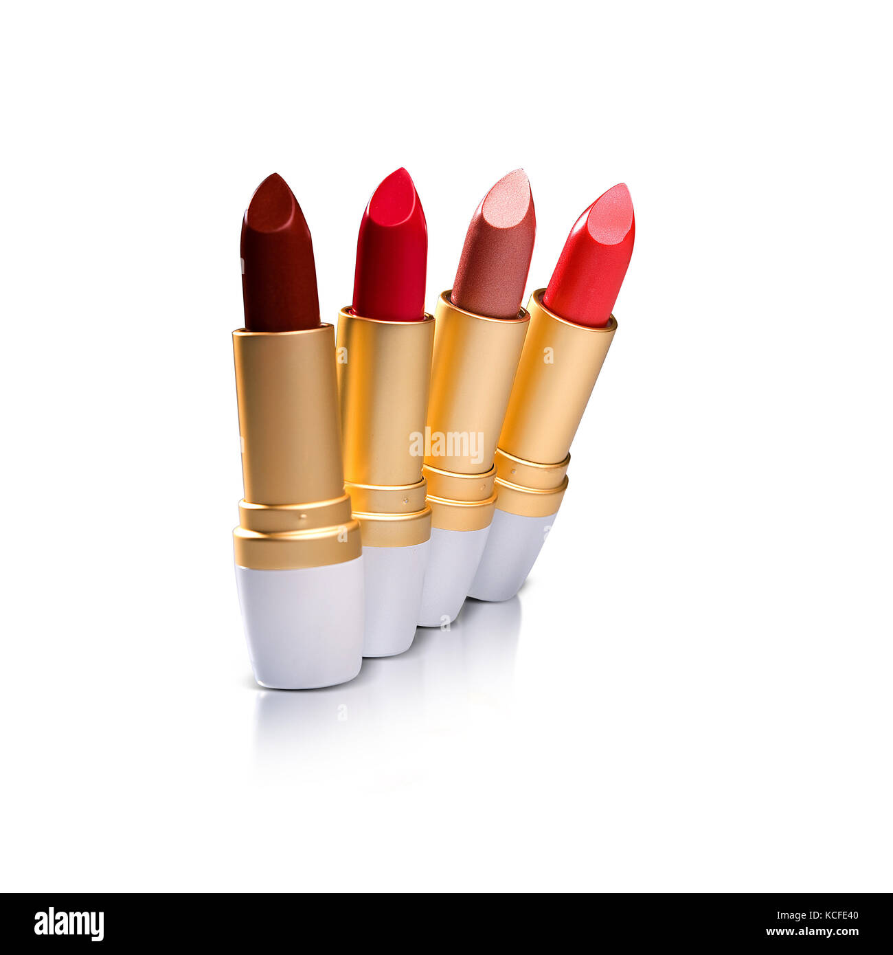 Lipsticks; beauty; isolated, white background Stock Photo - Alamy