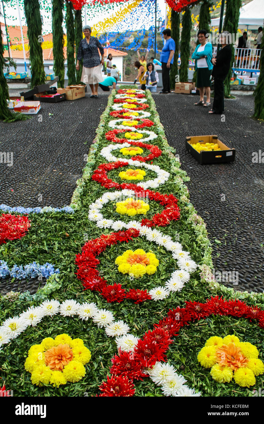 Floral arrangements for procession Stock Photo - Alamy