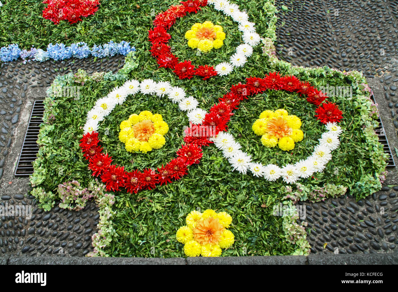 Floral arrangements for procession Stock Photo - Alamy
