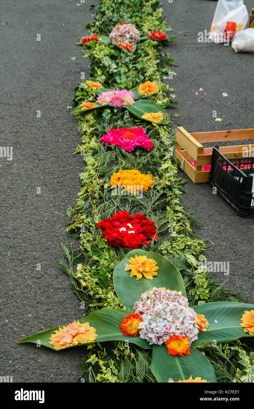 Floral arrangements for procession Stock Photo - Alamy