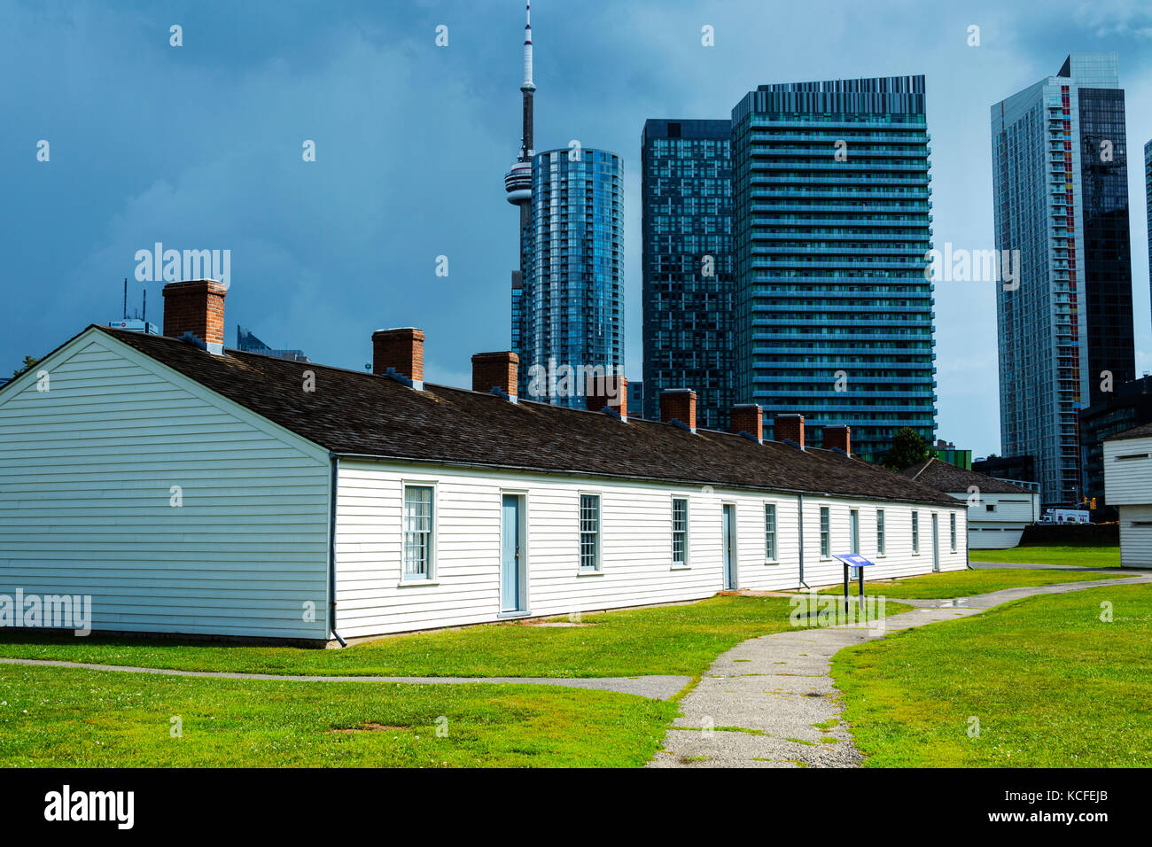 Toronto Ontario Canada. Historic Fort York. Officers Barracks Stock ...