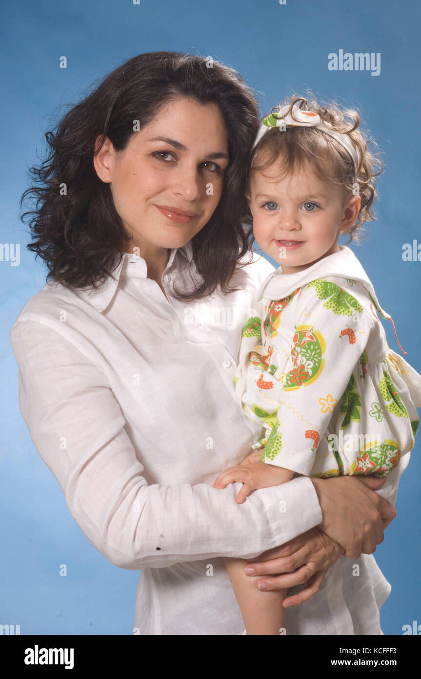 person; woman; mother; daughter; 1 year Stock Photo - Alamy
