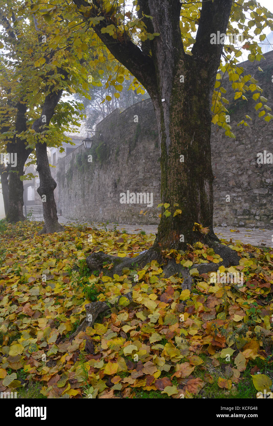 Spoleto (Italy) - A misty fall day in the charming medieval village in ...