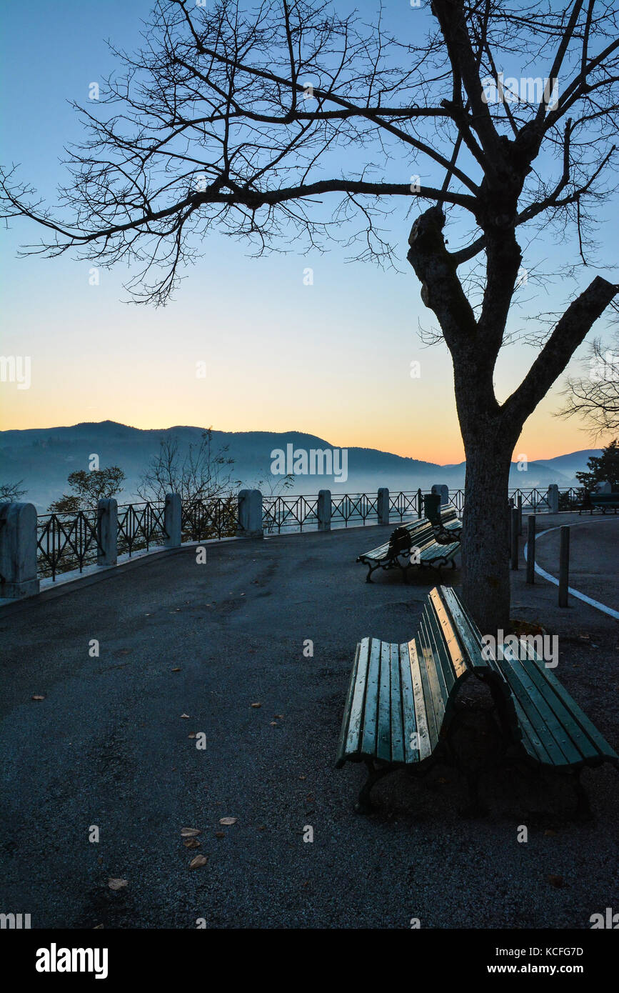 Spoleto (Italy) - A misty fall day in the charming medieval village in ...